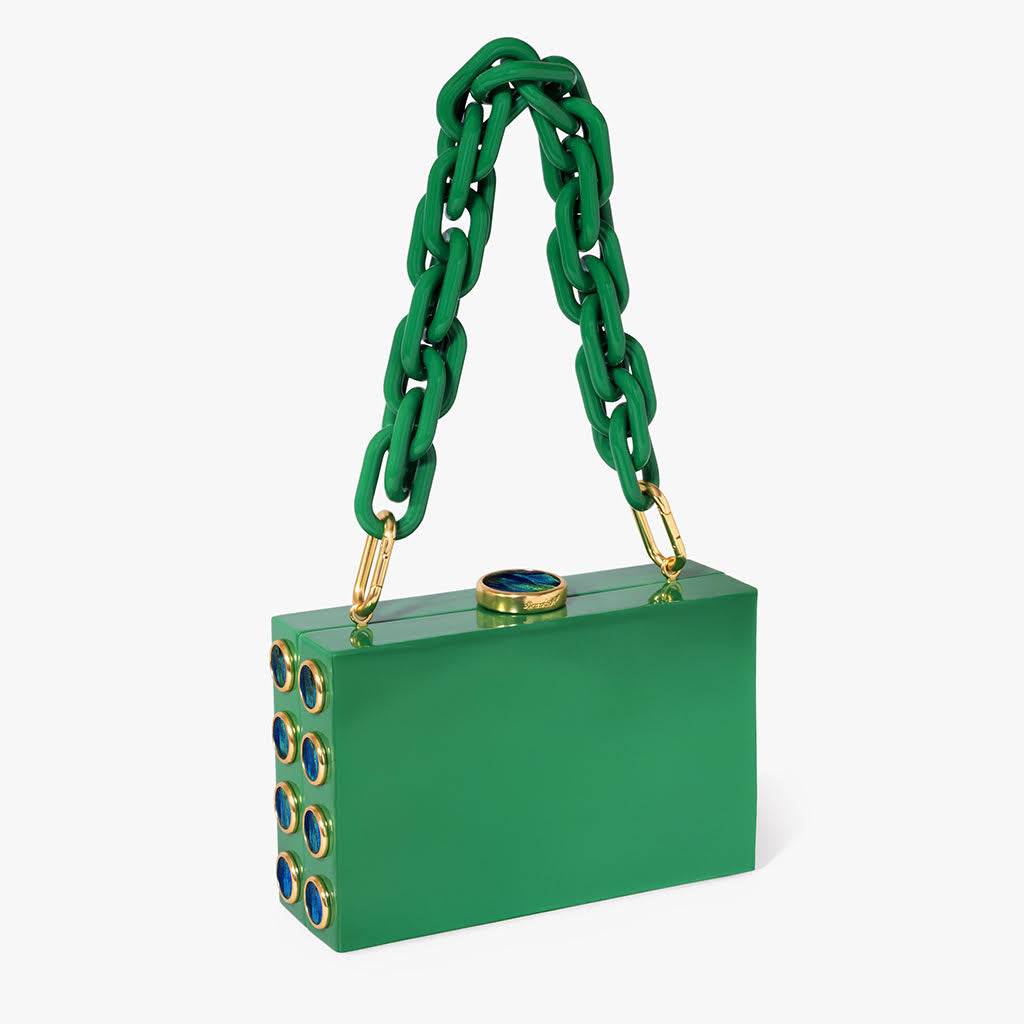Green Acrylic Bag Chain | Detachable Purse Strap | Brackish Handbags