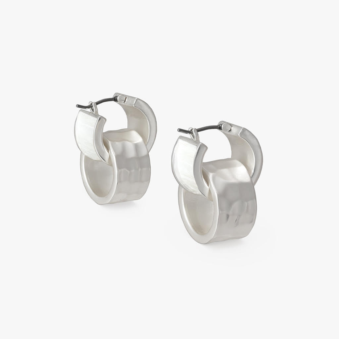 Dunmore Hoop Earring | Rooster Feathers | Handcrafted Luxury