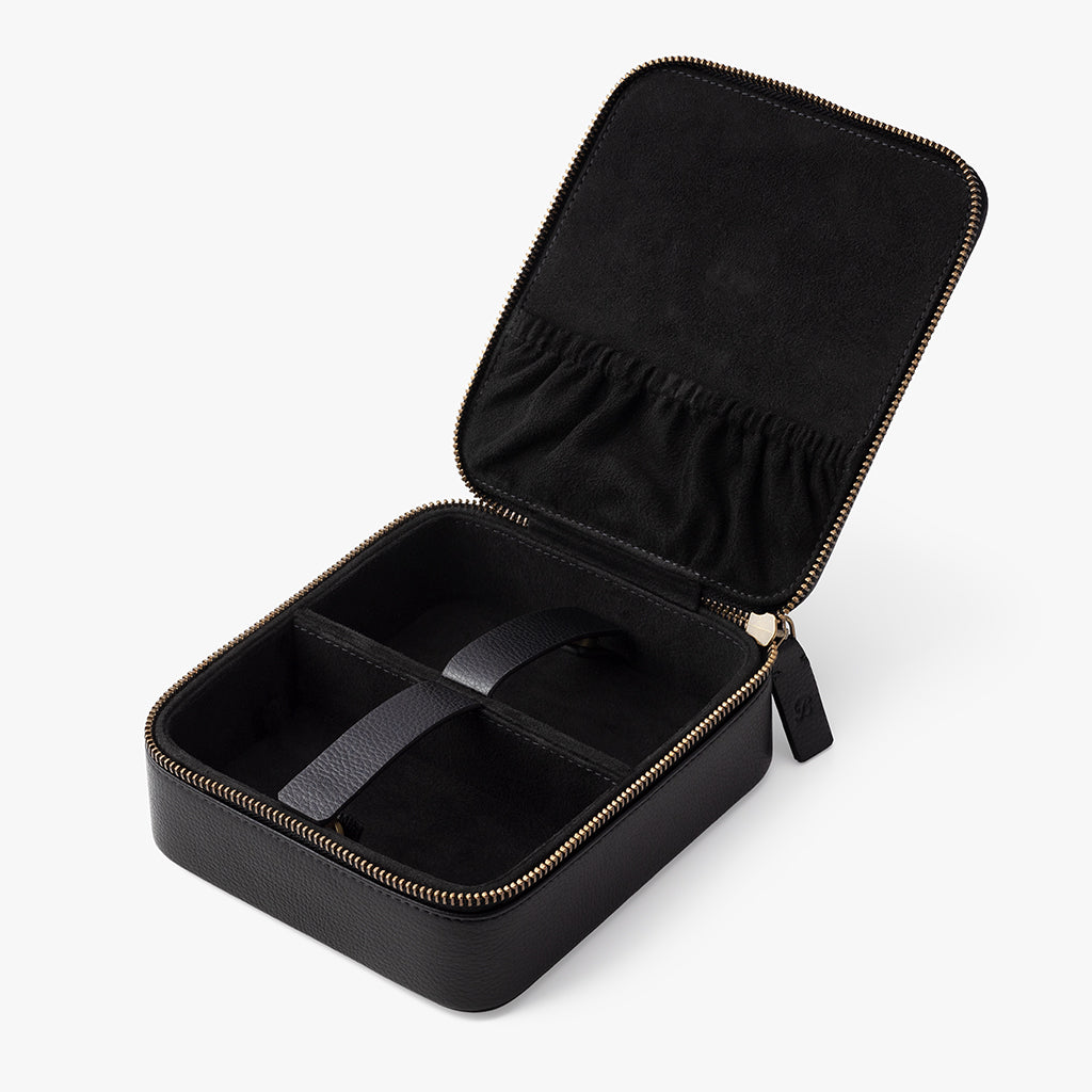 Faux Leather Double Bow Tie Case for Travel | Brackish