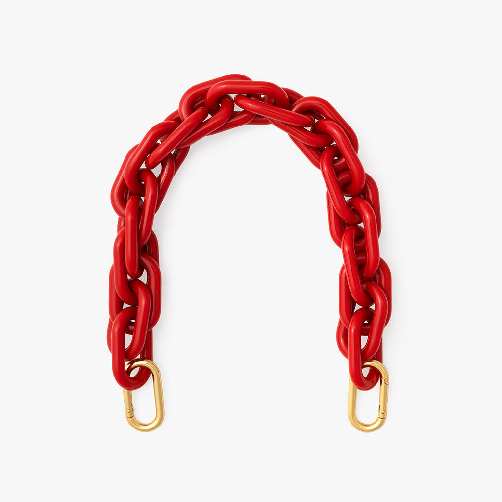 Red Acrylic Chain | Detachable Purse Strap | Brackish Handbags